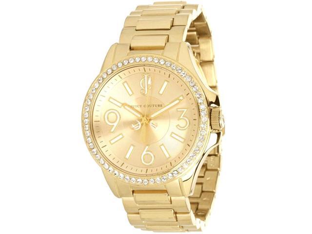 Click here for Juicy Couture Womens Jetsetter Gold Tone Dial Watc... prices