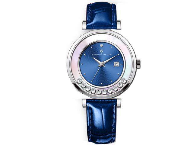 Click here for Christian Van Sant Womens Bria Blue Dial Watch - C... prices