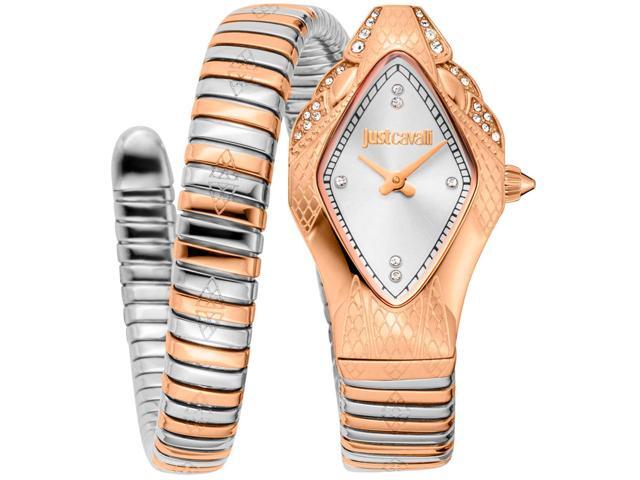 Click here for Just Cavalli Womens Ferocious Grey Dial Watch - JC... prices