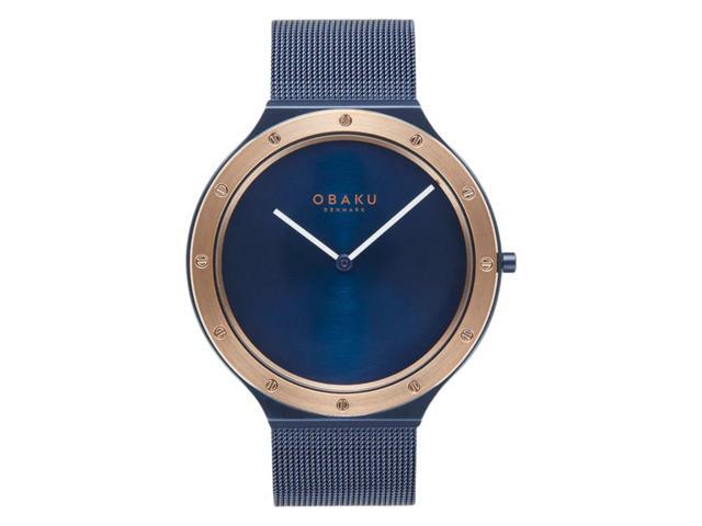 Click here for Obaku Mens Analog Blue Dial Watch - V285GXSLML prices