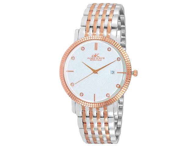 Click here for Adee Kaye Mens Simplicity White Dial Watch - AK480... prices