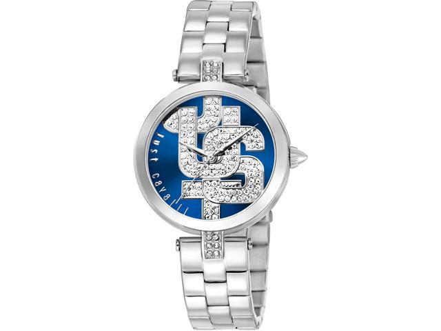 Click here for Just Cavalli Womens Maiuscola Blue Dial Watch - JC... prices