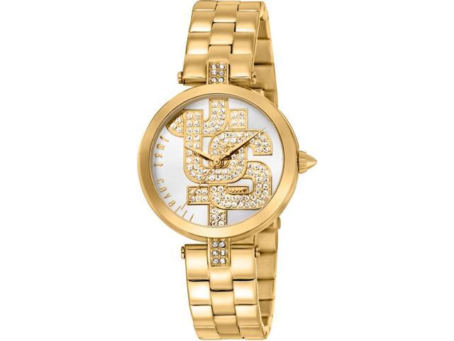 Click here for Just Cavalli Womens Maiuscola Silver Dial Watch -... prices