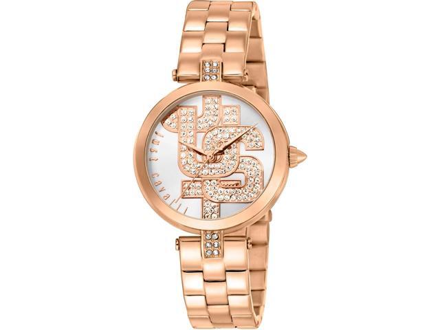Click here for Just Cavalli Womens Maiuscola Silver Dial Watch -... prices