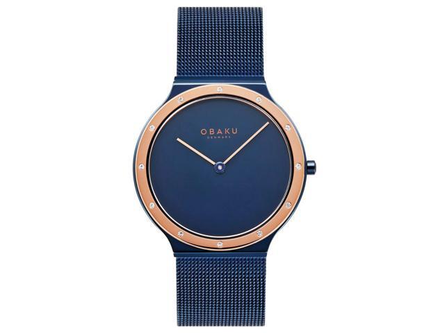 Click here for Obaku Womens Note Lille Blue Dial Watch - V285LESL... prices