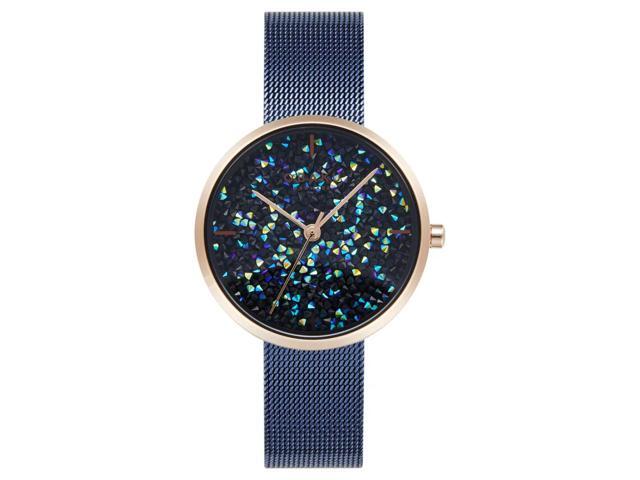 Click here for Obaku Womens Glimmer Dark blue Dial Watch - V289LH... prices