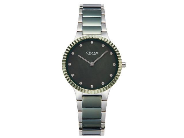 Click here for Obaku Womens Linje Black Dial Watch - V292LXOESS prices