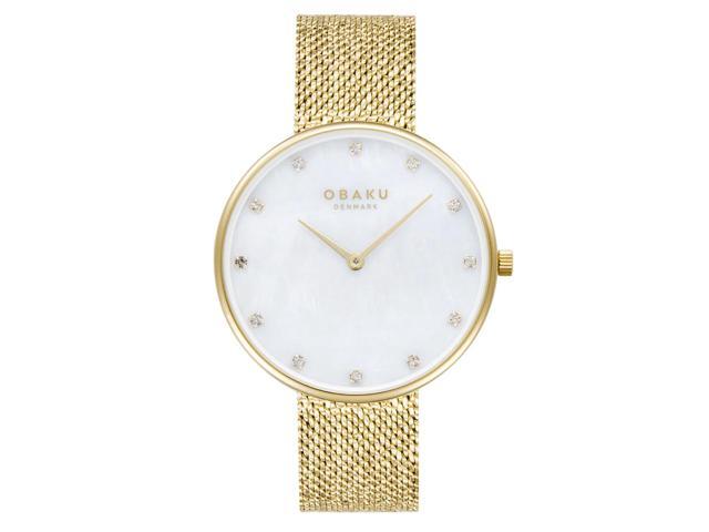 Click here for Obaku Womens Glans White Dial Watch - V288LXGWHG prices