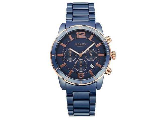 Click here for Obaku Mens Falk Blue Dial Watch - V278GCSLCL prices