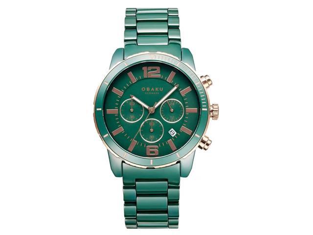 Click here for Obaku Mens Falk Green Dial Watch - V278GCEECE prices