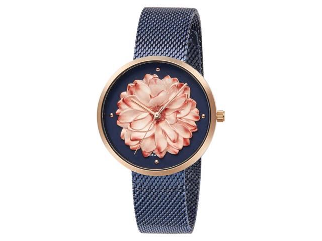 Click here for Obaku Womens Blossom Blue Dial Watch - S700LHVLML-... prices