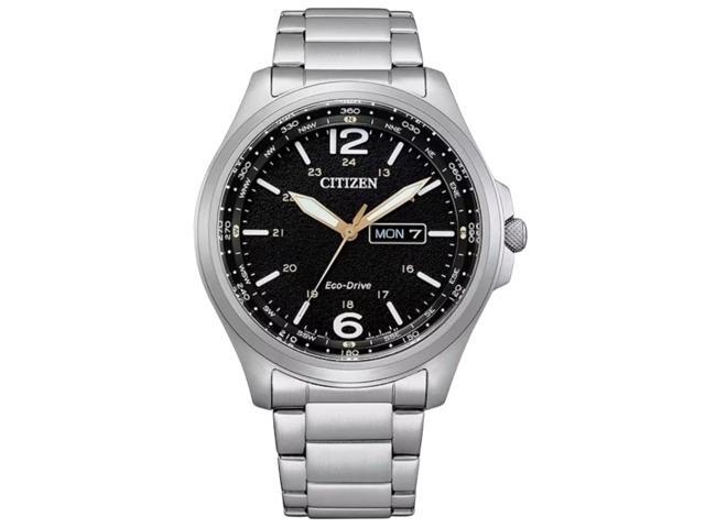 Click here for Citizen Mens Eco-Drive Black Dial Watch - AW0110-5... prices
