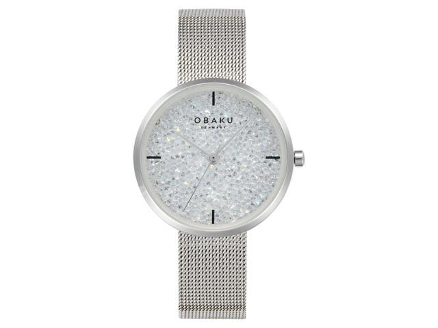 Click here for Obaku Womens Glimmer White Dial Watch - V289LHCWMC prices