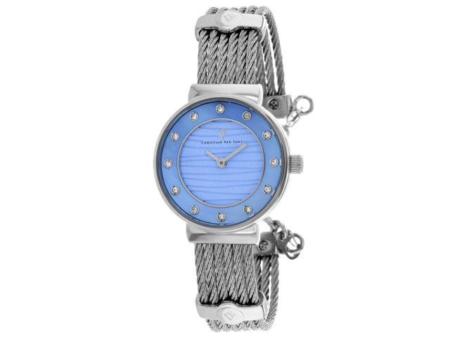 Click here for Christian Van Sant Womens Cavo Blue Dial Watch - C... prices