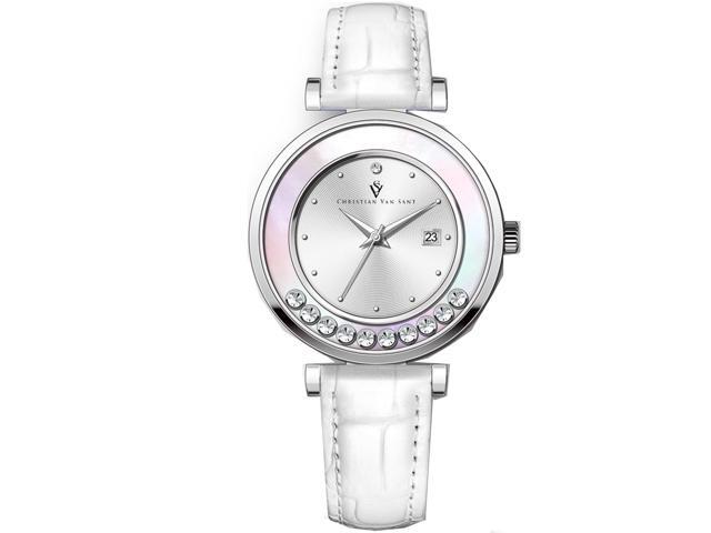 Click here for Christian Van Sant Womens Bria Silver Dial Watch -... prices