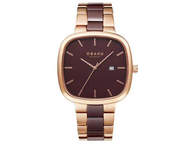 Click here for Obaku Mens Timian Brown Dial Watch - V282GDVNCN prices