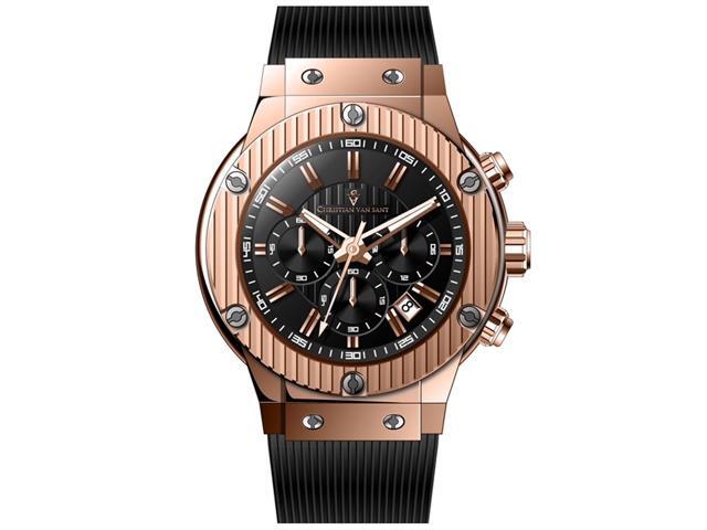 Christian Van Sant Mens Monarchy Red Dial Watch - CV8147