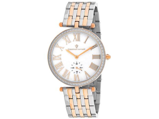 Click here for Christian Van Sant Womens Hush Mother of pearl Dia... prices