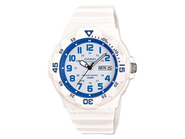 Click here for Casio Mens White Sport Watch with Blue Accents - M... prices