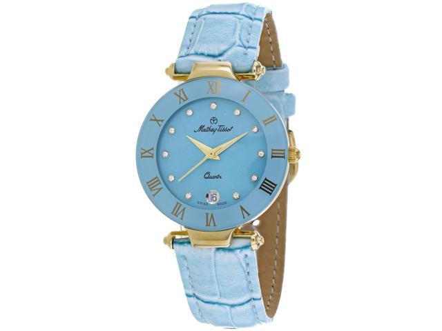 Click here for Mathey Tissot Womens Coupole Blue Dial Watch - K23... prices