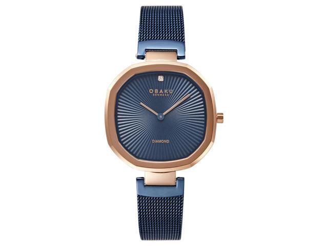 Click here for Obaku Womens Brilliant Blue Dial Watch - V277LXVLM... prices