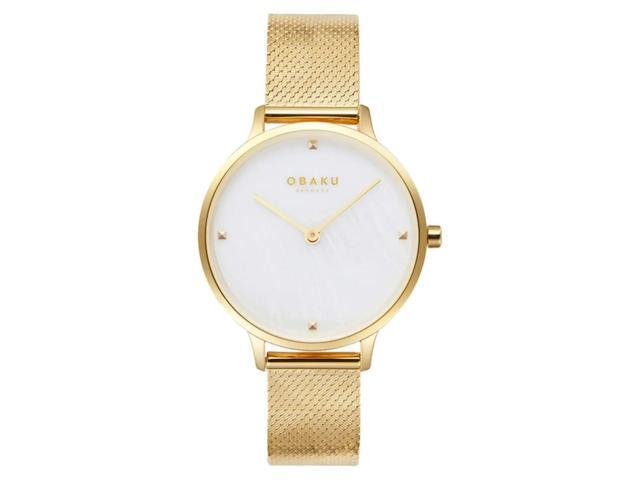 Click here for Obaku Womens Figen Mother of pearl Dial Watch - V2... prices