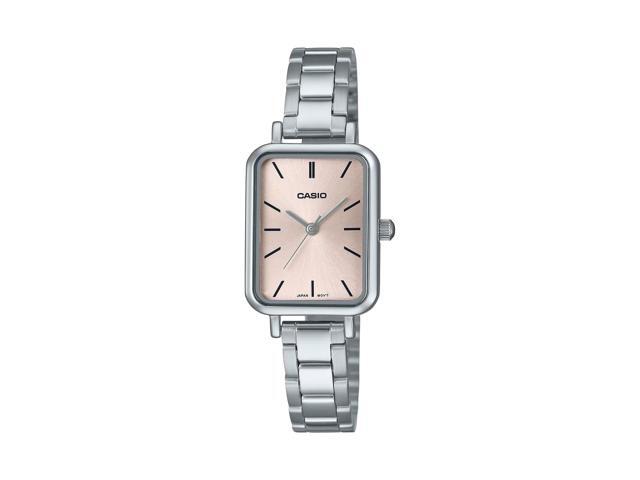 Click here for Casio Womens Silver Watch with Pink Dial - LTP-V00... prices