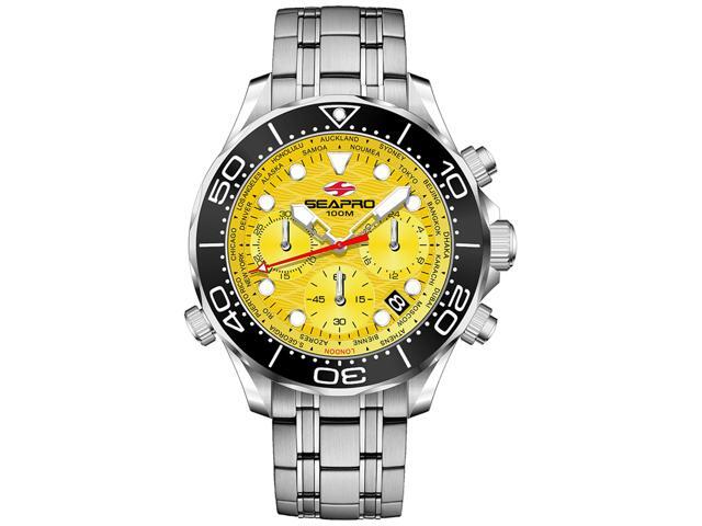 Click here for Seapro Mens Mondial Timer Yellow Dial Watch - SP01... prices