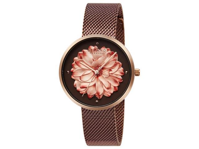 Click here for Obaku Womens Blossom Rose gold Dial Watch - S700LH... prices