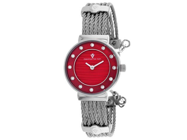 Click here for Christian Van Sant Womens Cavo Red Dial Watch - CV... prices