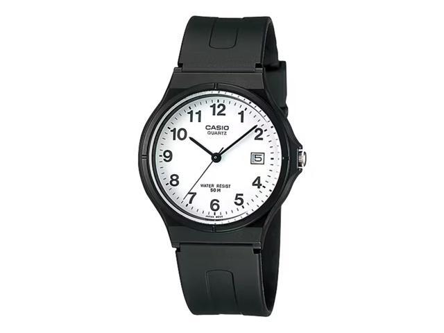 Click here for Casio Mens Black Watch with White Dial - MW-59-7BV... prices