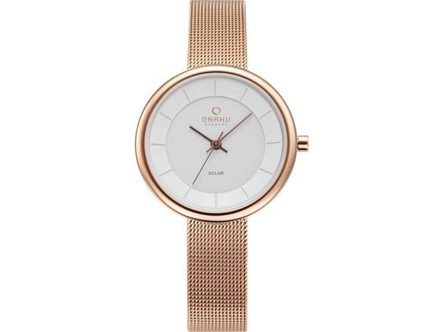 Click here for Obaku Womens Lys White Dial Watch - V206LRVWMV prices