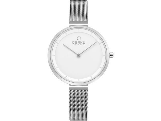 Click here for Obaku Womens Classic White Dial Watch - V225LXCIMC prices