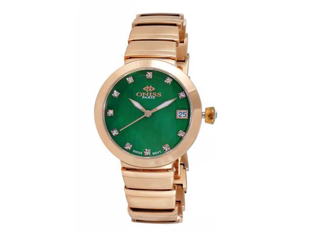 Click here for Oniss Womens Prima Green Dial Watch - ON5559-30_RG... prices