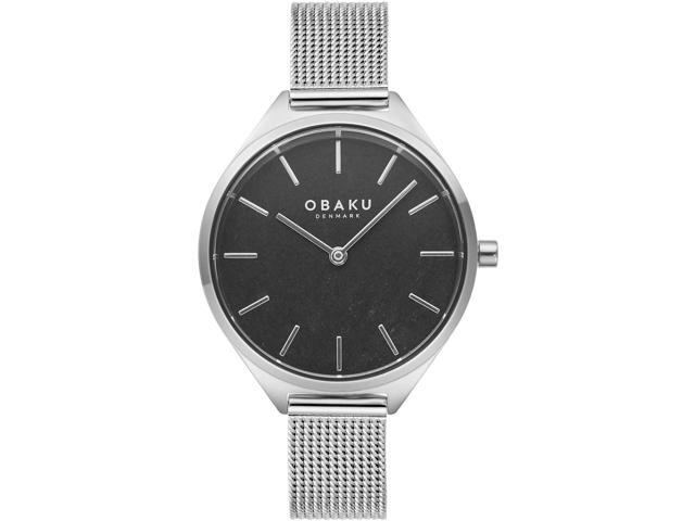 Click here for Obaku Womens Kaffe Black Dial Watch - V257LHCNMC prices