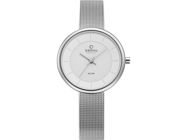 Click here for Obaku Womens Lys White Dial Watch - V206LRCWMC prices