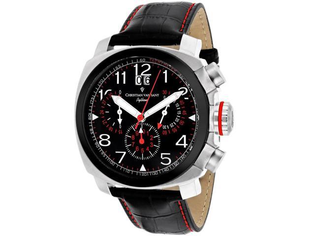 Click here for Christian Van Sant Mens Grand Python Black Dial Wa... prices