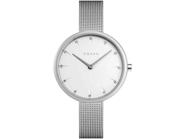 Click here for Obaku Womens Notat White Dial Watch - V233LXCIMC prices