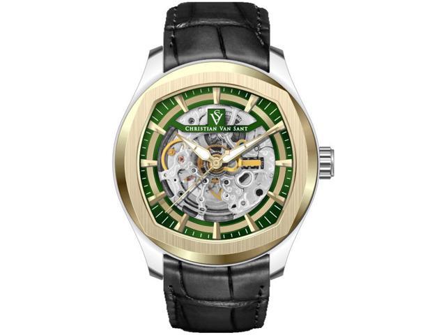Click here for Christian Van Sant Mens Romeo Green Dial Watch - C... prices