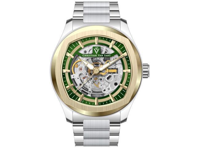 Click here for Christian Van Sant Mens Romeo Green Dial Watch - C... prices