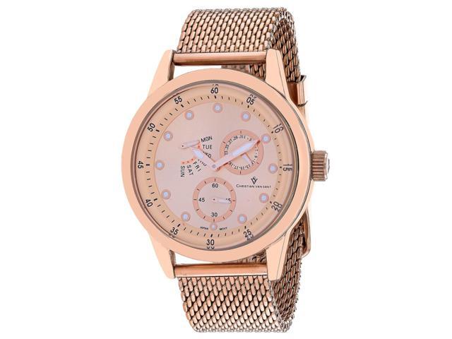 Click here for Christian Van Sant Mens Rio Rose gold Dial Watch -... prices