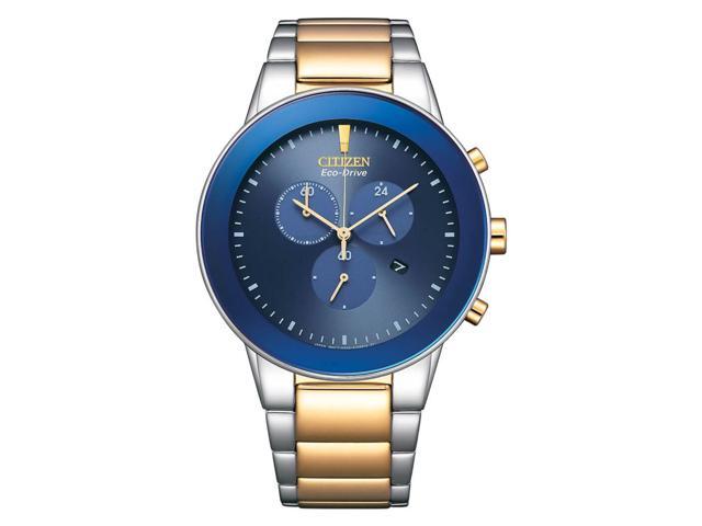 Click here for Citizen Mens Eco-Drive Blue Dial Watch - AT2244-84... prices