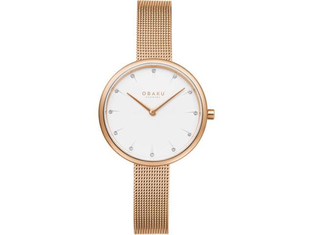 Click here for Obaku Womens Classic White Dial Watch - V233LXVIMV prices