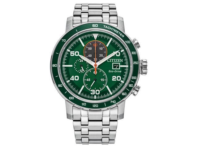 Click here for Citizen Mens Brycen Green Dial Watch - CA0851-56X prices