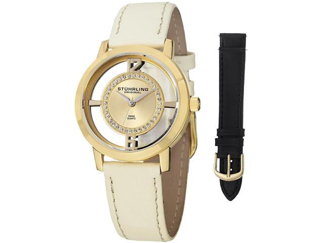 Click here for Stuhrling Womens Winchester Gold Dial Watch - 388L... prices