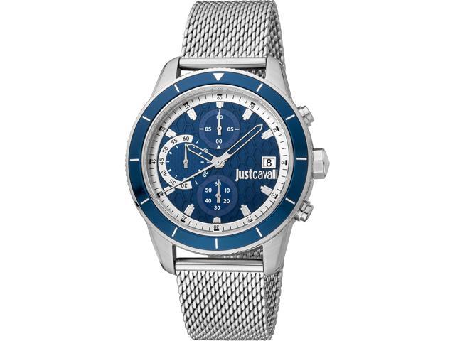 Click here for Just Cavalli Mens Maglia Blue Dial Watch - JC1G215... prices
