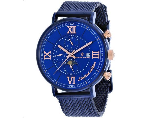 Click here for Christian Van Sant Mens Somptueuse LTD Blue Dial W... prices