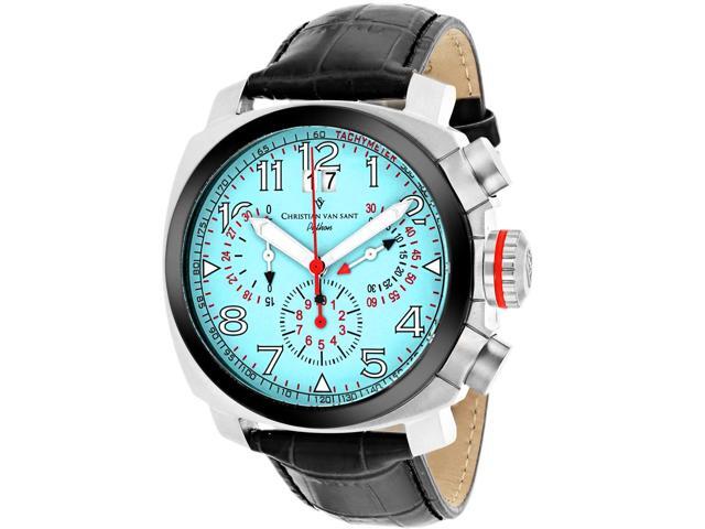 Click here for Christian Van Sant Mens Grand Python Blue Dial Wat... prices