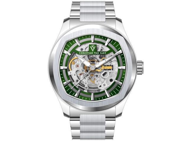 Click here for Christian Van Sant Mens Romeo Green Dial Watch - C... prices