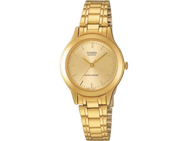 Click here for Casio Womens Gold Stainless Steel Watch with Champ... prices